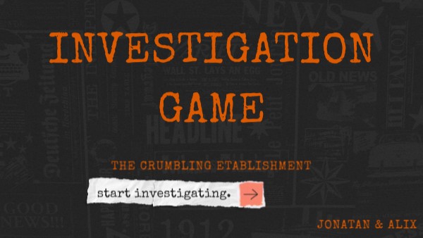 INVESTIGATION GAME | Genially