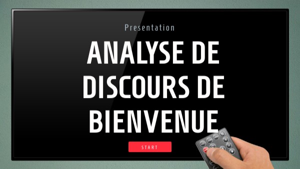 Analyse de discours de bienvenue | Genially