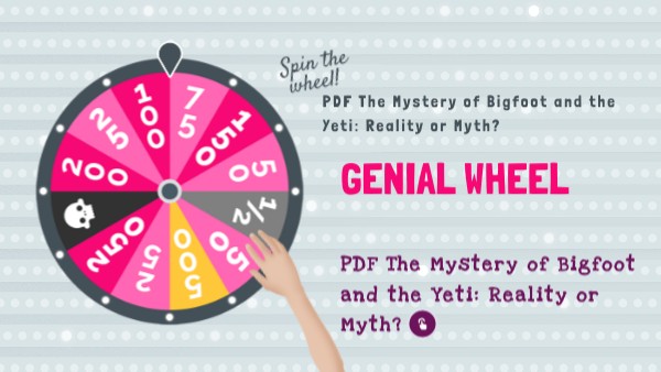 The Mystery of the Yeti and Bigfoot: GENIAL WHEEL | Genially