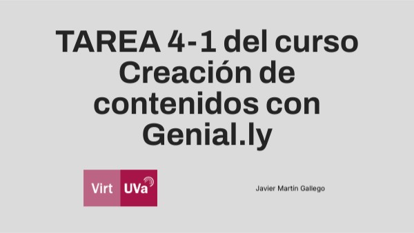 TAREA 4-1 del curso Creación de contenidos con Genial.ly | Genially