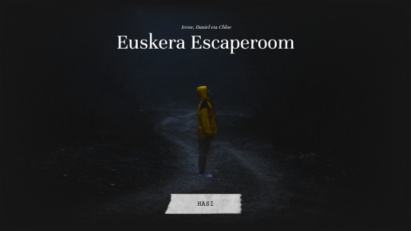 Euskera Escaperoom | Genially