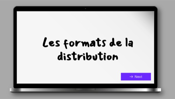 Les formats de la distribution | Genially