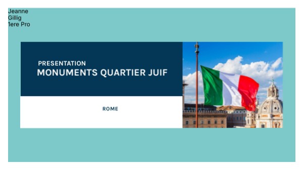 MONUMENTS QUARTIER JUIF | Genially