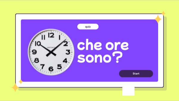 che ore sono? | Genially