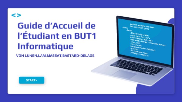 Guide d’Accueil de l’Étudiant en BUT1 Informatique | Genially