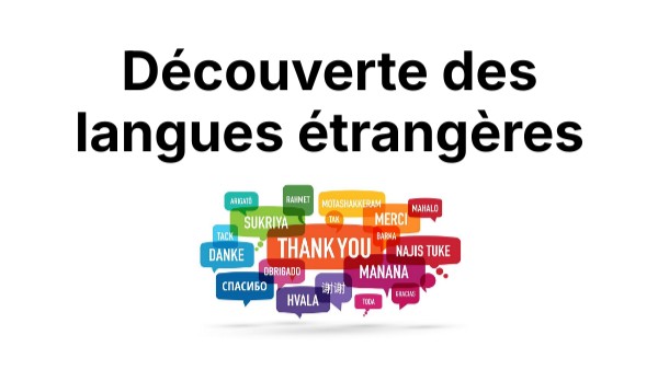Découverte des langues étrangères | Genially