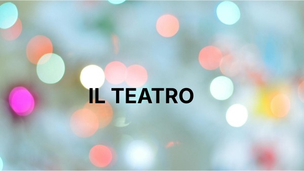 IL TEATRO | Genially