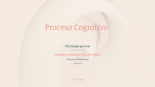 Proceso Cognitivo | Genially