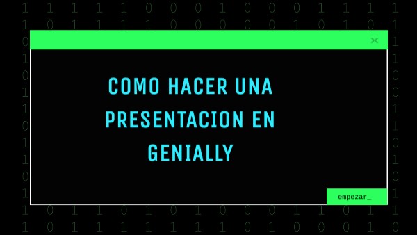 COMO HACER UNA PRESENTACION EN GENIALLY | Genially