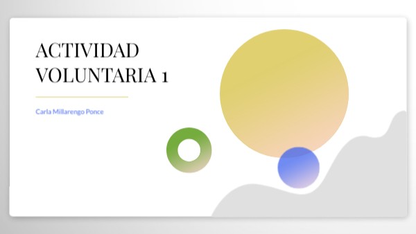 Actividad Voluntaria 1 | Genially