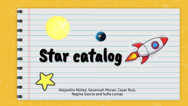 Star catalog | Genially