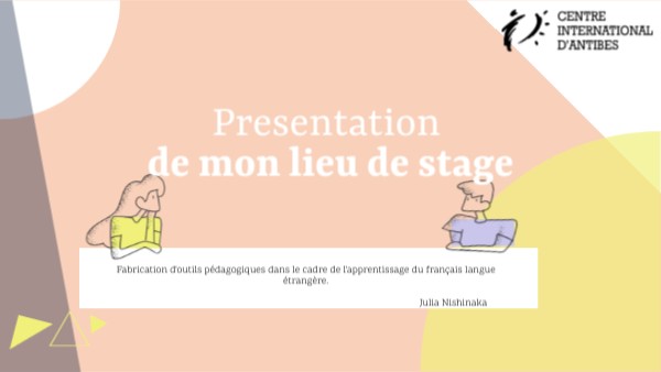 Presentation de mon lieu de stage | Genially