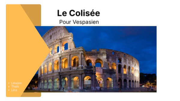 Le Colisée | Genially