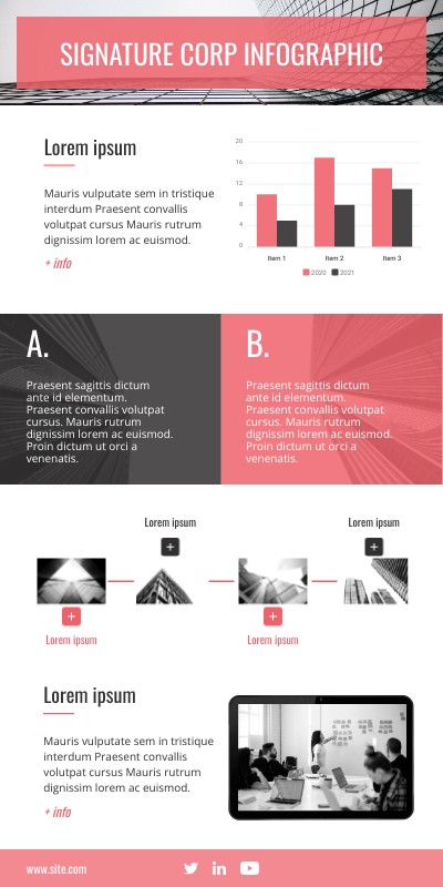 Corporate Signature Infographic | Genially