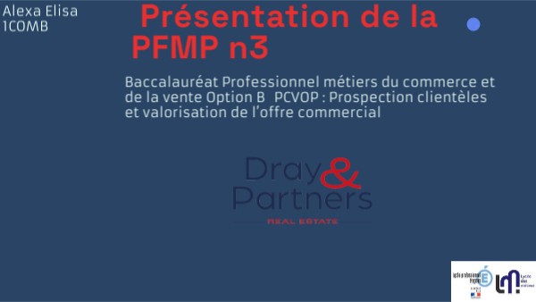 Présentation de la PFMP n3 | Genially