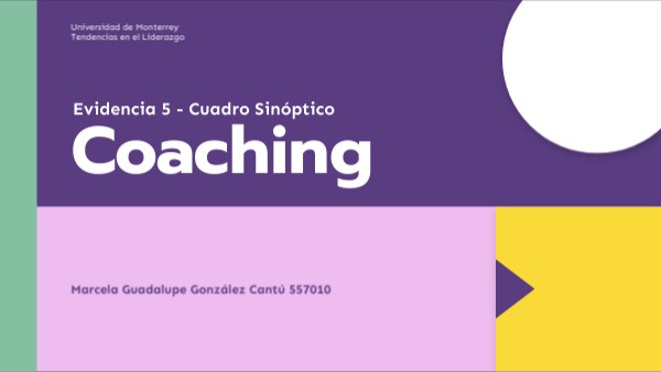 Coaching | Genially