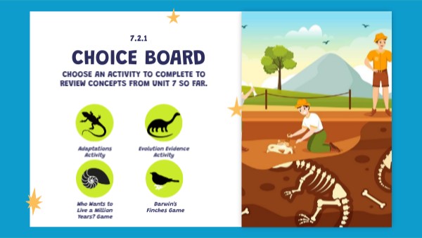 Unit 7 Topic 2 Choice Board | Genially