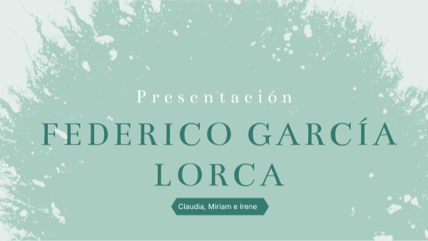 federico garcía lorca | Genially