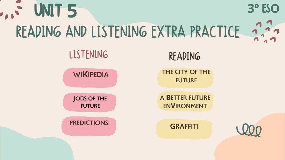 3_ESO_U5_READ_LIST_EXTRA | Genially