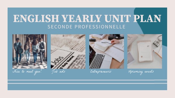 SECONDE PROFESSIONNELLE | Genially