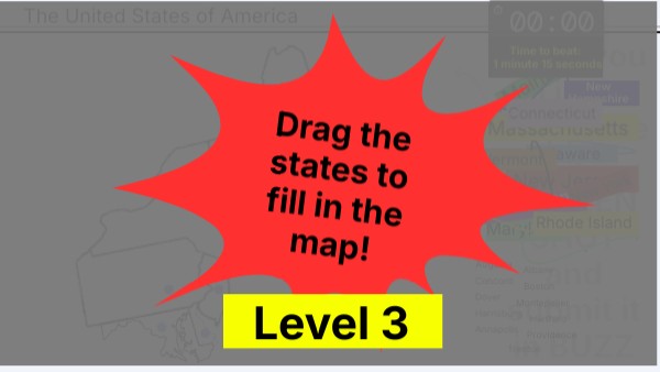 East Coast Map Level 3 | Genially