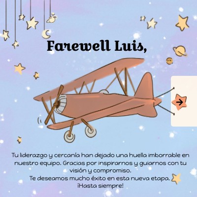 Farewell Luis, | Genially