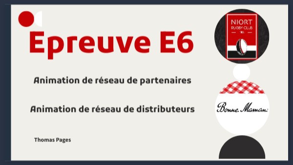 Epreuve E6 | Genially