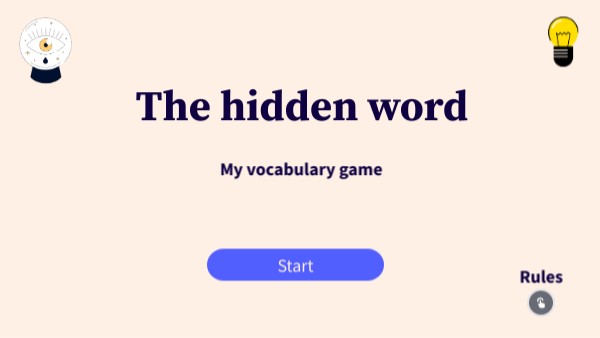 The hidden word | Genially