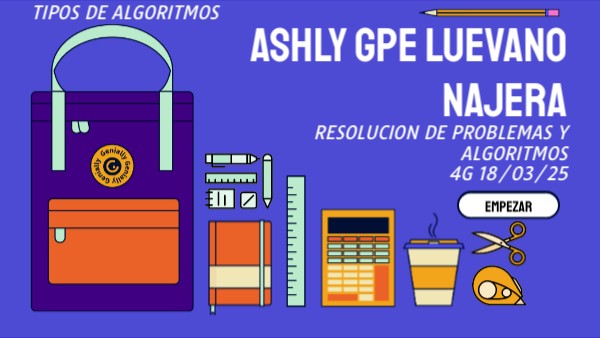 tipos de algoritmos | Genially