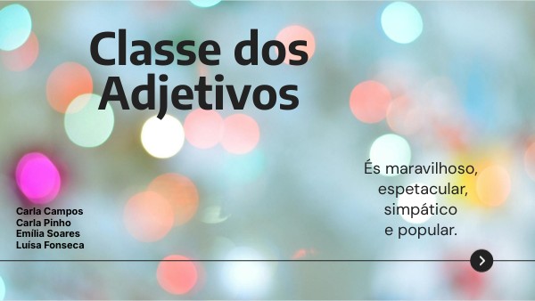 Classe dos Adjetivos | Genially