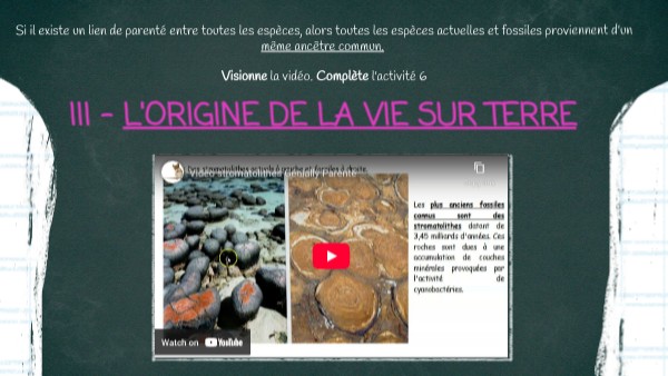 Ch5-Origine commune 2024-2025 | Genially
