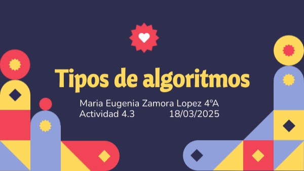 Tipos de algoritmos | Genially
