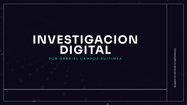 INVESTIGACION DIGITAL | Genially