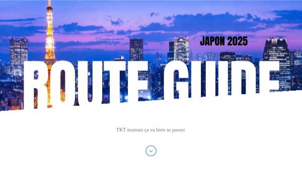 ROUTE GUIDE | Genially