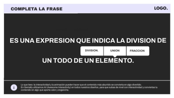 COMPLETA LA FRASE | Genially