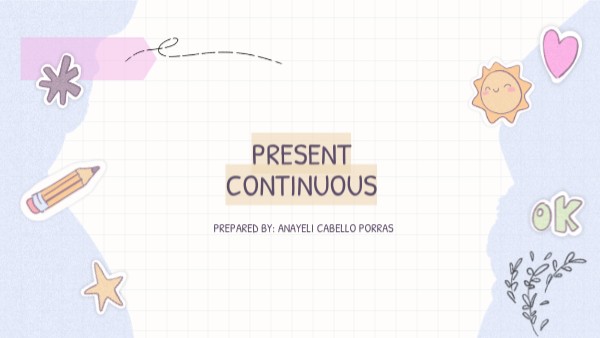 present continuous | Genially