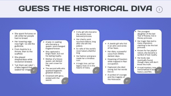 Guess the historical Diva | Genially