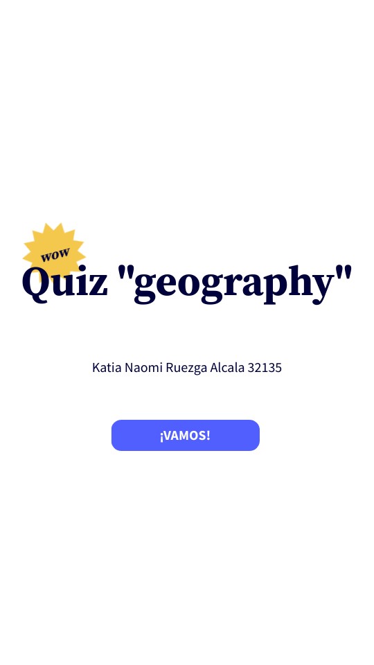 Quiz "geography" | Genially