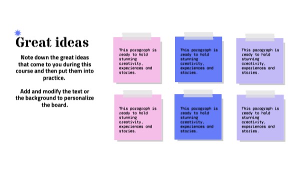 Great ideas | Genially