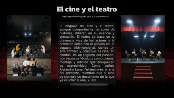 Lenguaje de Cine y Teatro | Genially