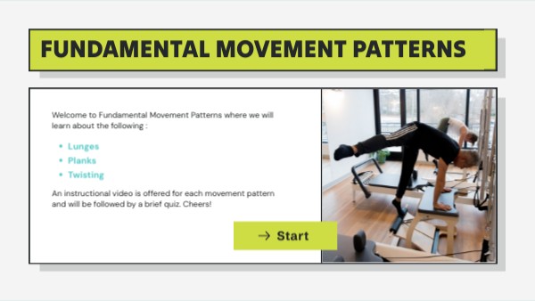 FUNDAMENTAL MOVEMENT PATTERNS | Genially