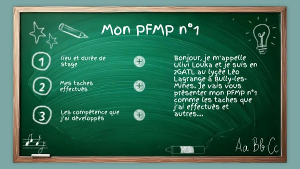 Mon PFMP n°1 | Genially