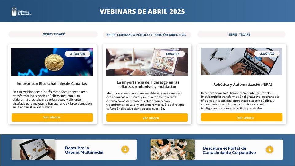 Webinars Abril 2025 | Genially