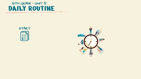 6thGrade - Unit5 - Daily Routine | Genially
