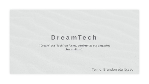 DreamTech | Genially