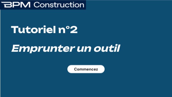 Tutoriel n°2 Emprunter un outil | Genially