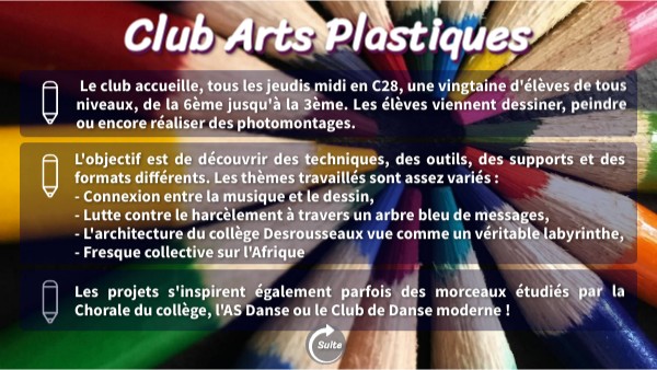 DVV - Club Arts plastiques | Genially