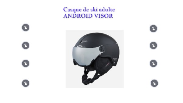 Casque de ski adulte ANDROID VISOR | Genially