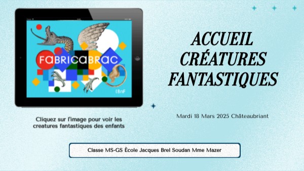 Accueil Créatures fantastiques | Genially