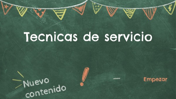 Tecnicas de servicio | Genially